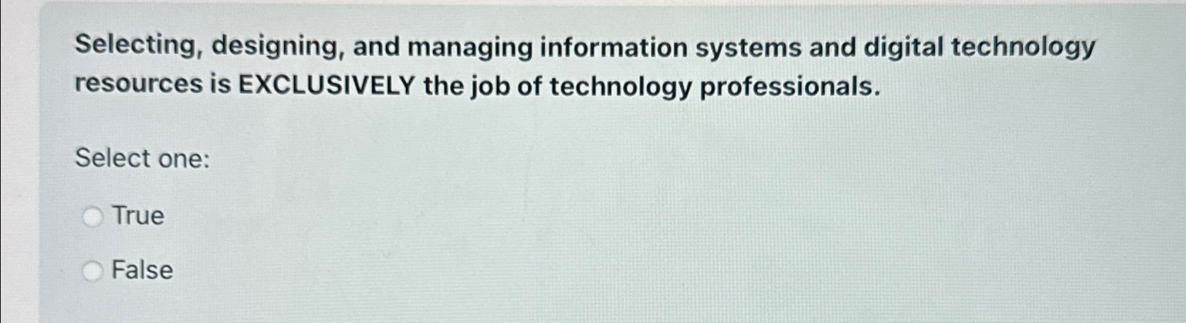 Solved Selecting, designing, and managing information | Chegg.com