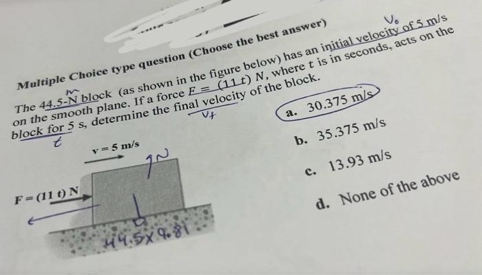 Solved Multiple Choice type question (Choose the best | Chegg.com
