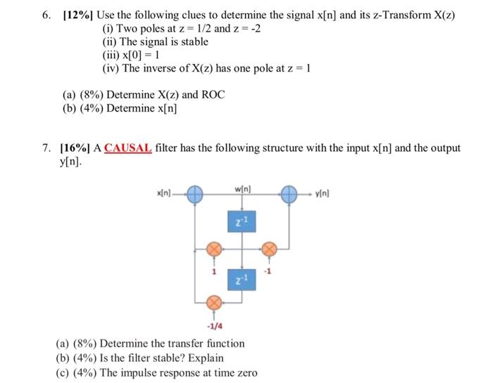 [Solved]: [12 %] Use the following clues to determine the s