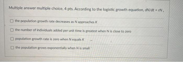 Solved Multiple answer multiple choice, 4 pts. According to | Chegg.com