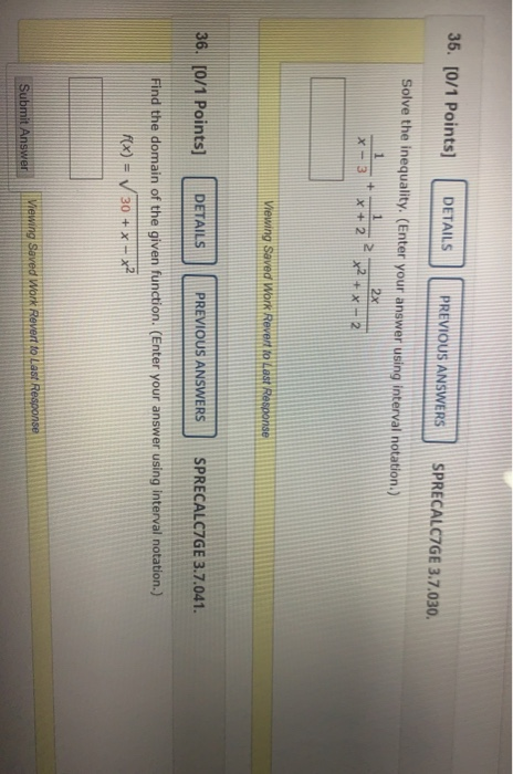 Solved webassign 33. [0/1 Points] DETAILS PREVIOUS ANSWERS | Chegg.com