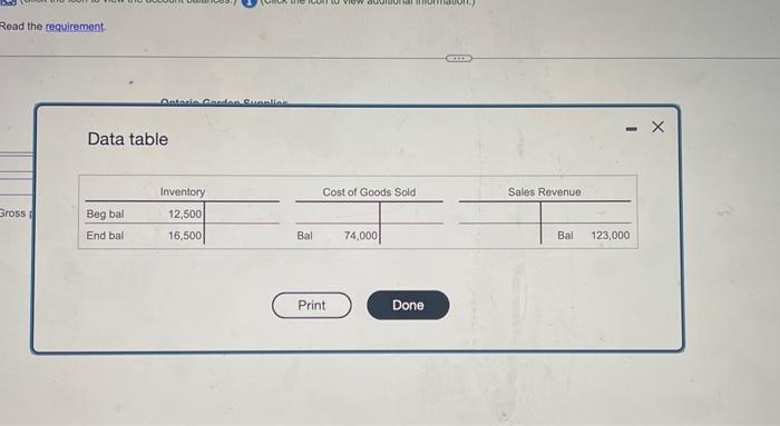 Solved Road the cequirement- Data tableRequirement 1. | Chegg.com