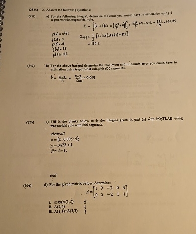 Solved (2596) ﻿i. ﻿Aswer the followingquations:(456) | Chegg.com