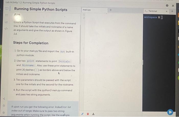 Solved I need help to generate a simple Pythonnscript that | Chegg.com