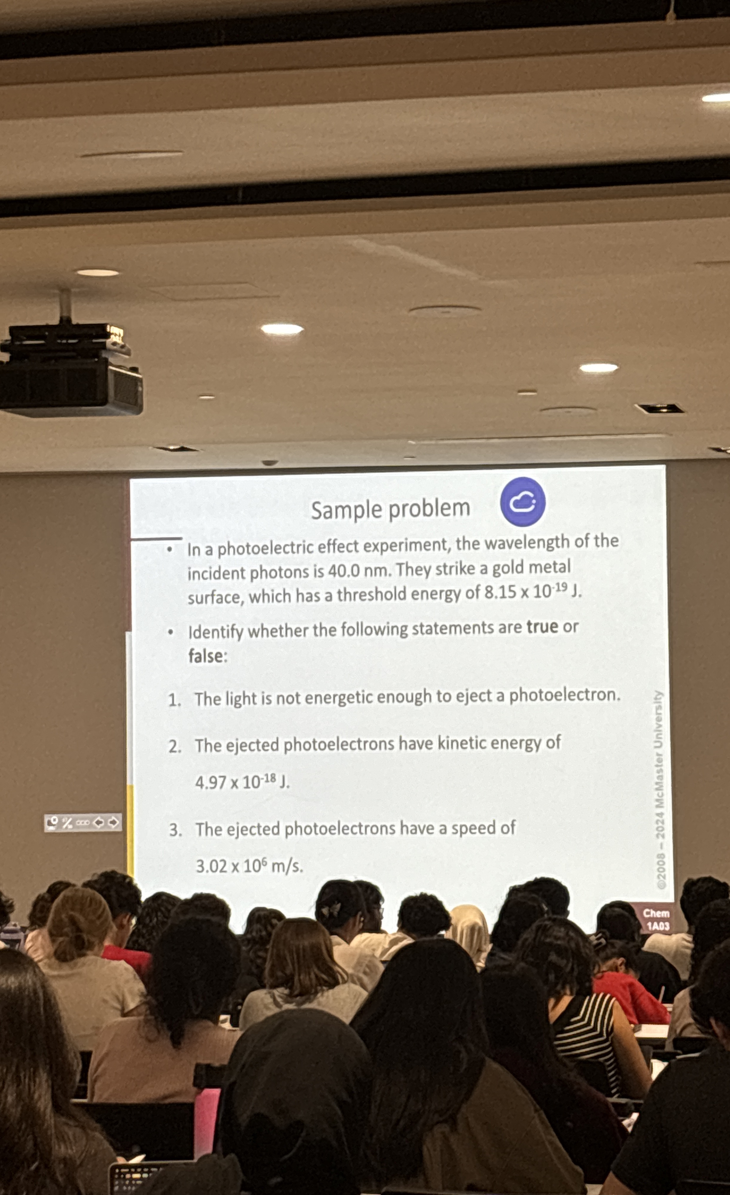 Solved Sample problem(c)In a photoelectric effect | Chegg.com