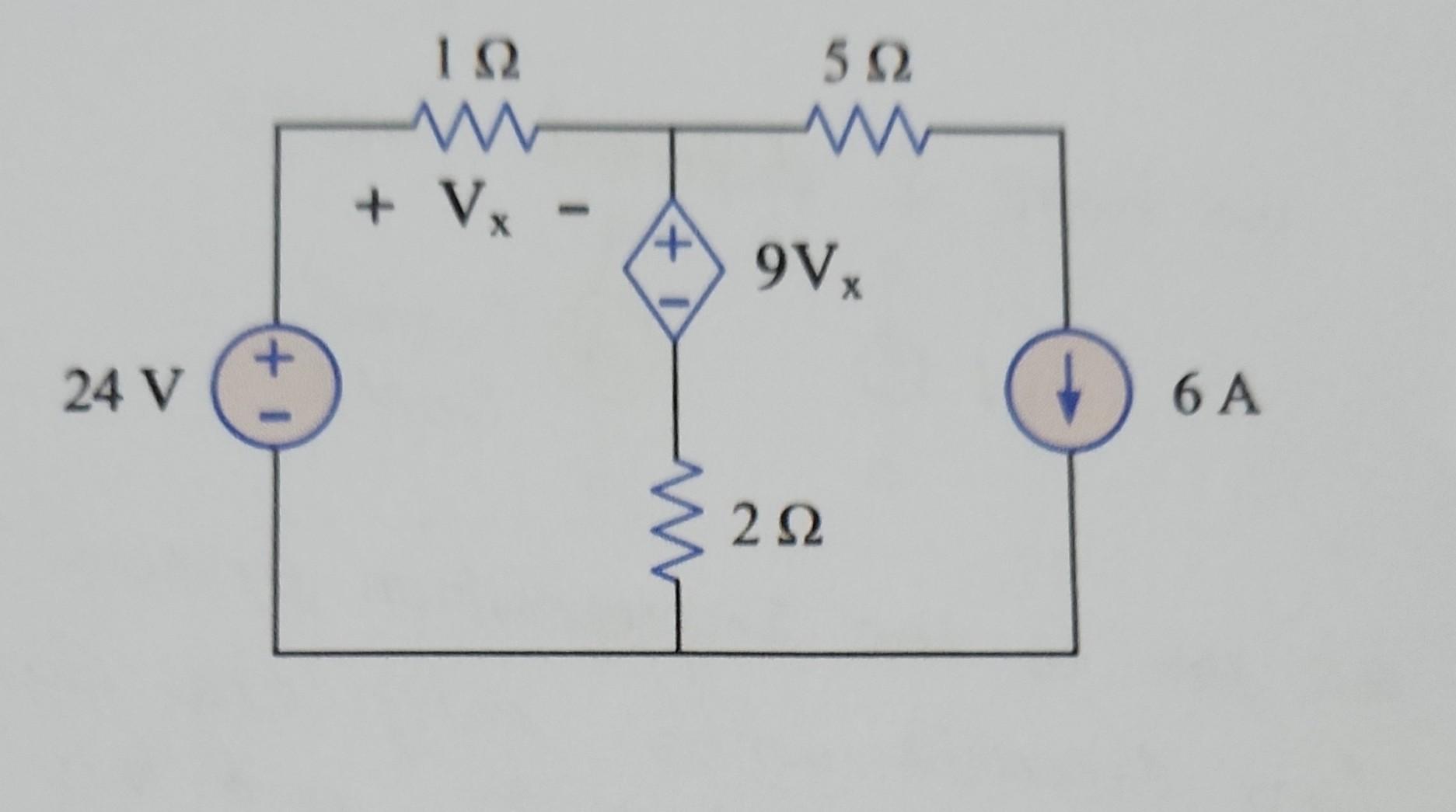 Solved use the principle of superposition to find Vx | Chegg.com