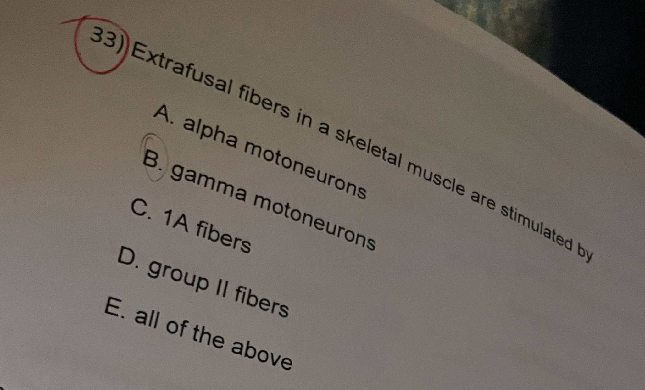 Solved Extrafusal fibers in a skeletal muscle are stimulated | Chegg.com
