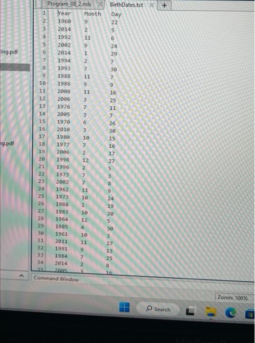 Solved Command Window Command Window Command Window - | Chegg.com