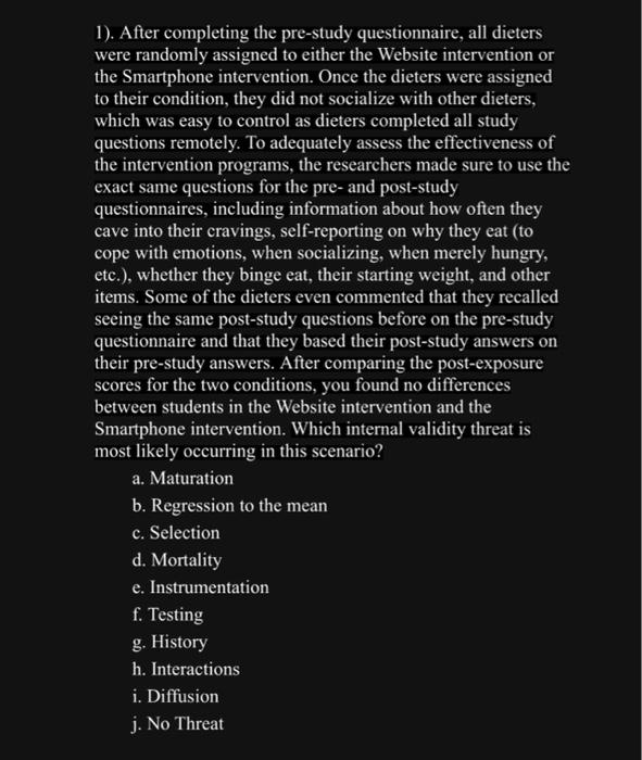 Solved Assignment #9 - Identify the Threat to Internal | Chegg.com