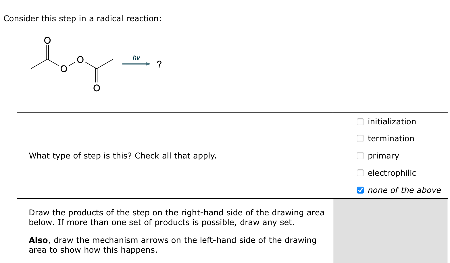 Solved Consider this step in a radical reaction: | Chegg.com