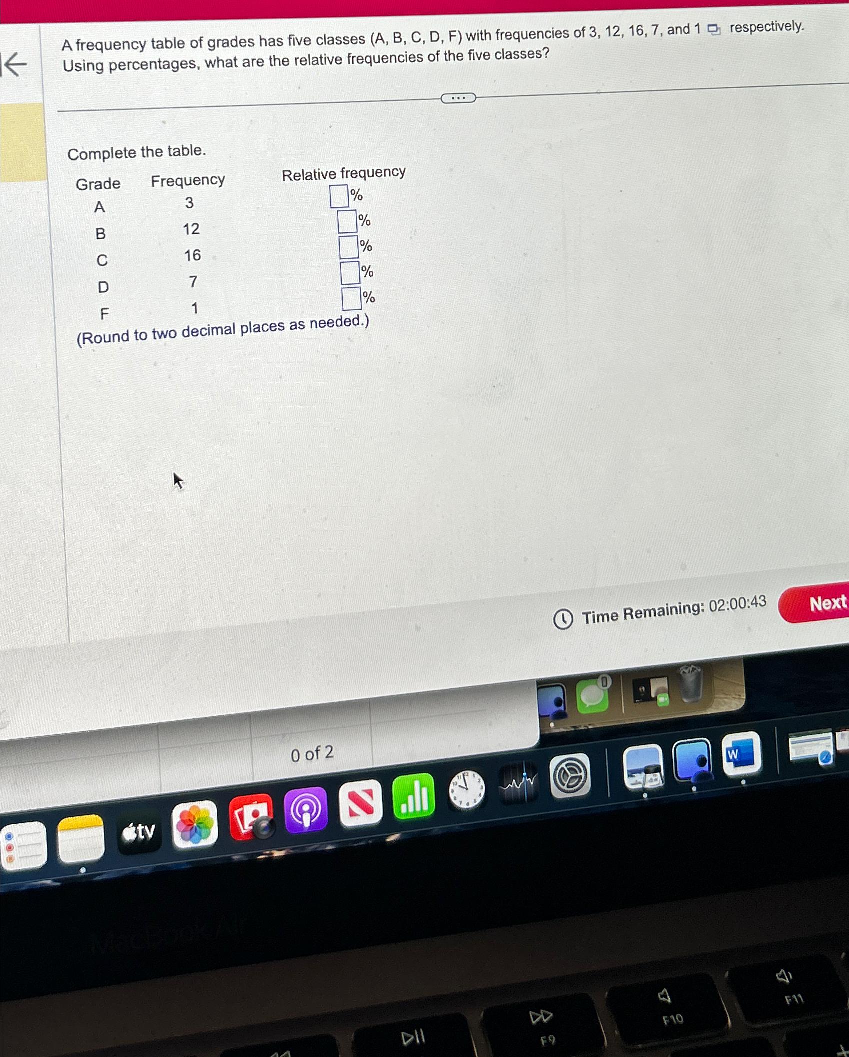 Solved A frequency table of grades has five classes (A, ﻿B, | Chegg.com