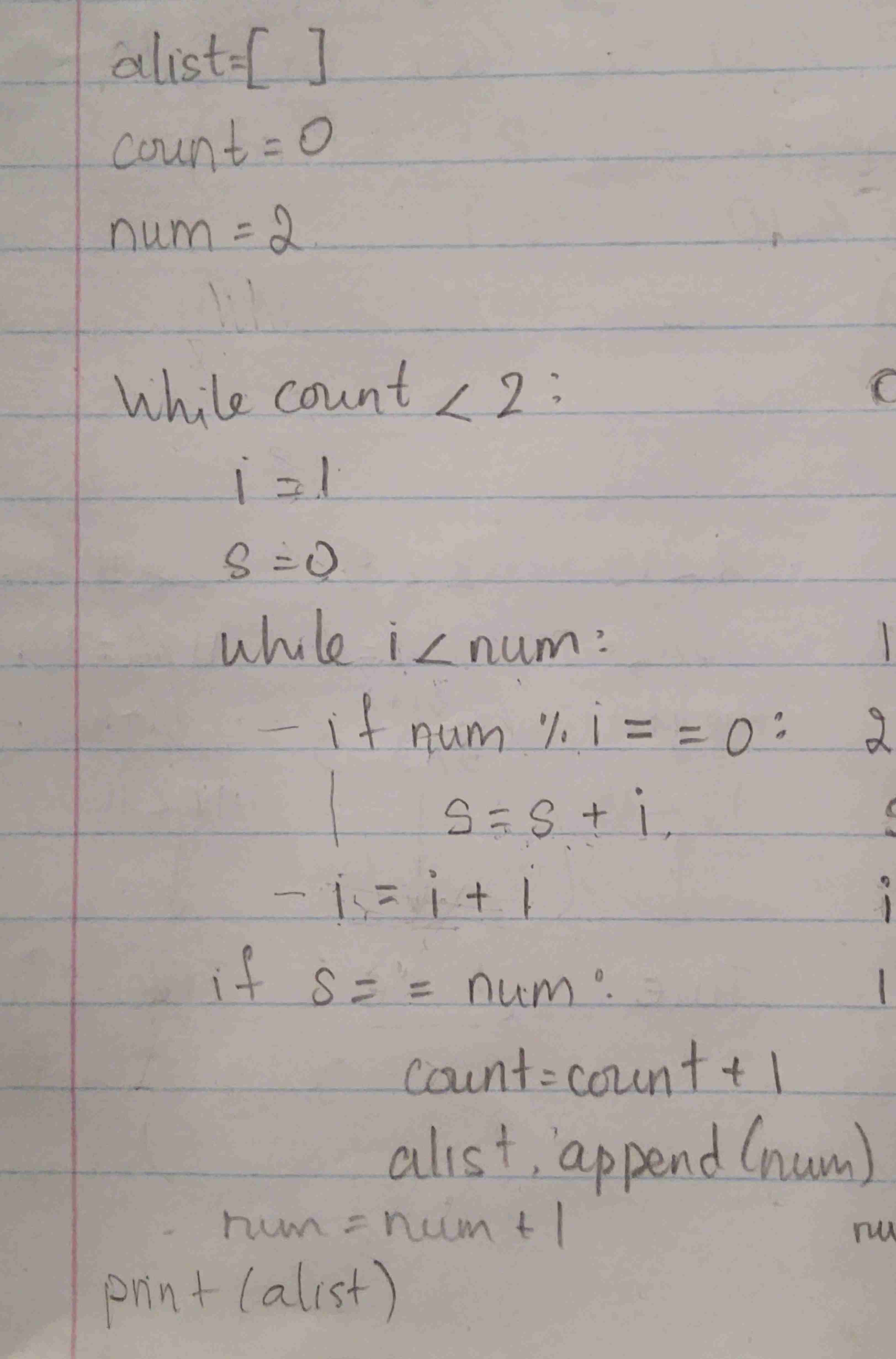 Solved Alist count 0 num 2while Count