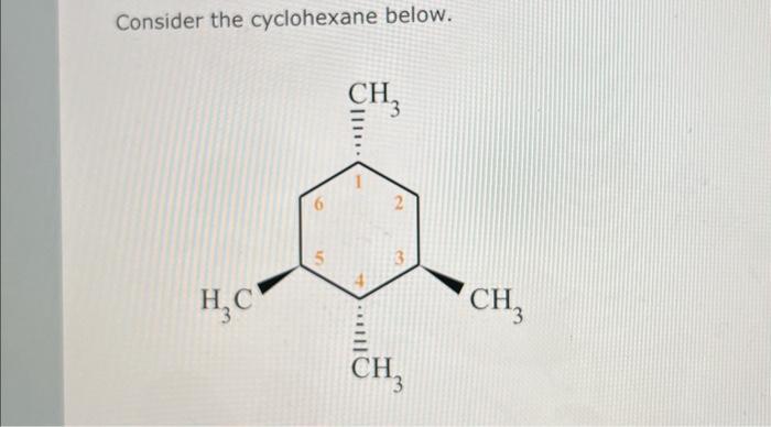 Solved Consider the cyclohexane below:Which of the two chair | Chegg.com