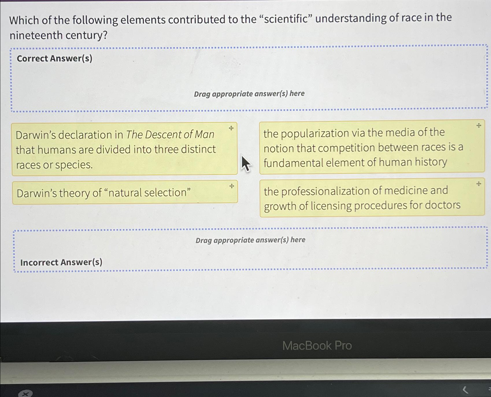 Solved Which of the following elements contributed to the | Chegg.com