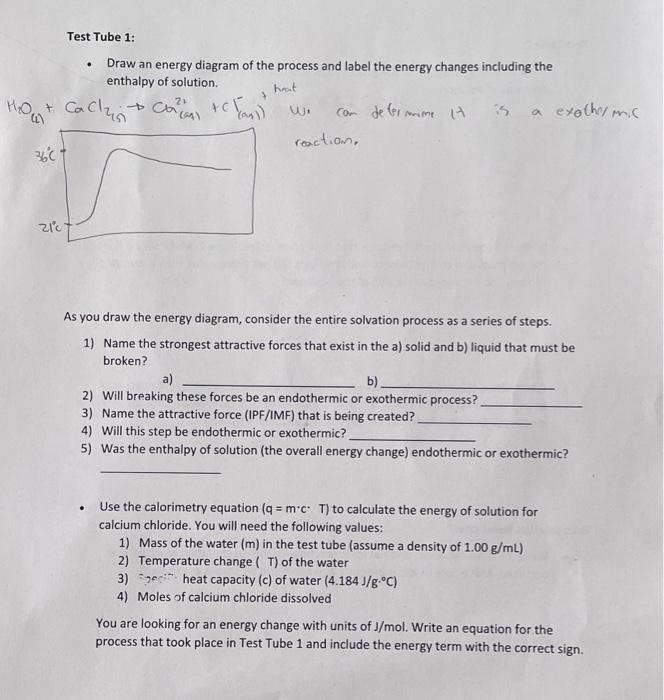 I mixed 5mL of distilled water and 1g sample of | Chegg.com