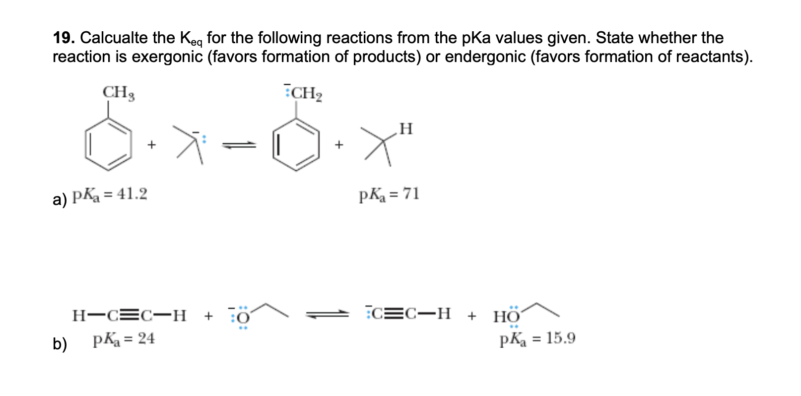 Solved Calcualte the Keq ﻿for the following reactions from | Chegg.com