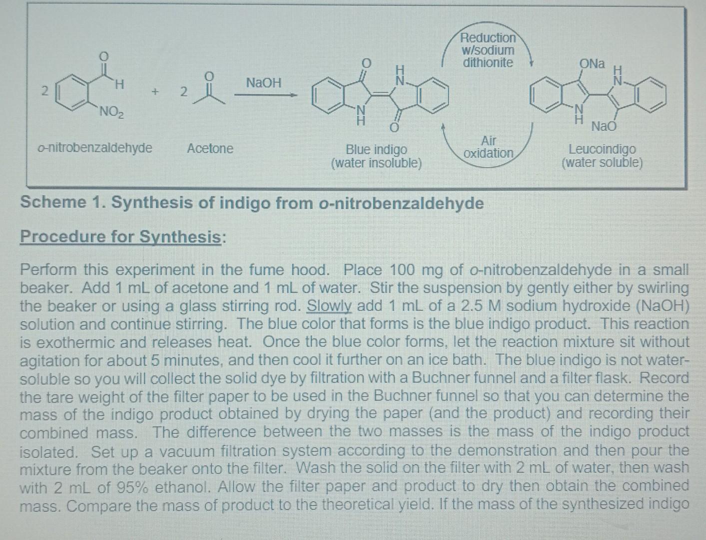 Solved Reduction w/sodium dithionite ONa H NaOH 2. + 2 NO2 | Chegg.com