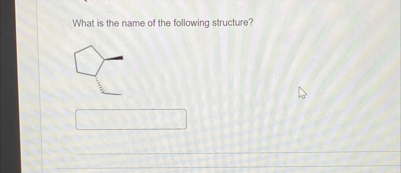 Solved What is the name of the following structure? | Chegg.com