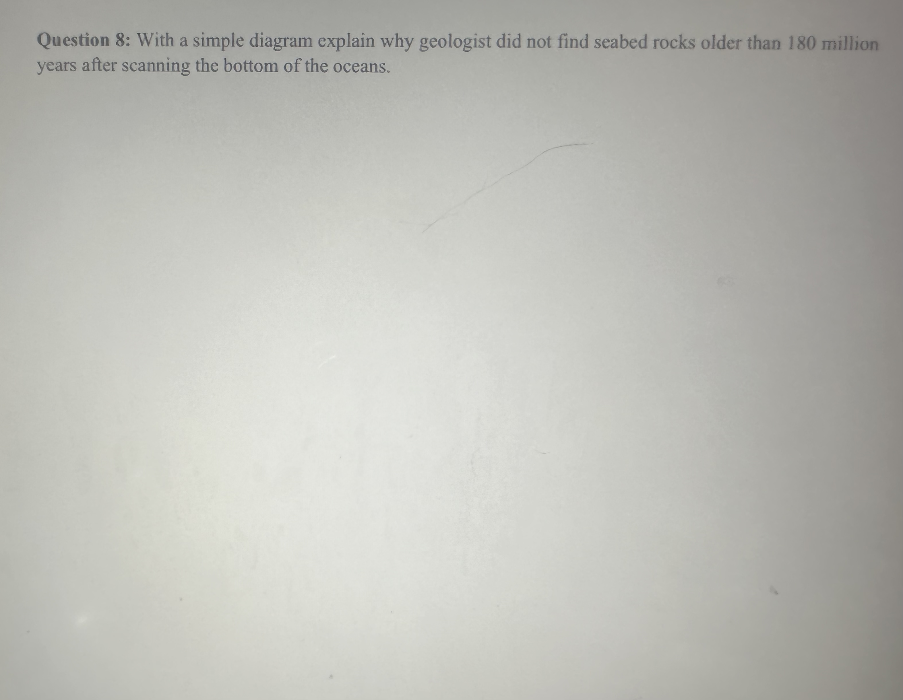 Solved Question 8: With a simple diagram explain why | Chegg.com
