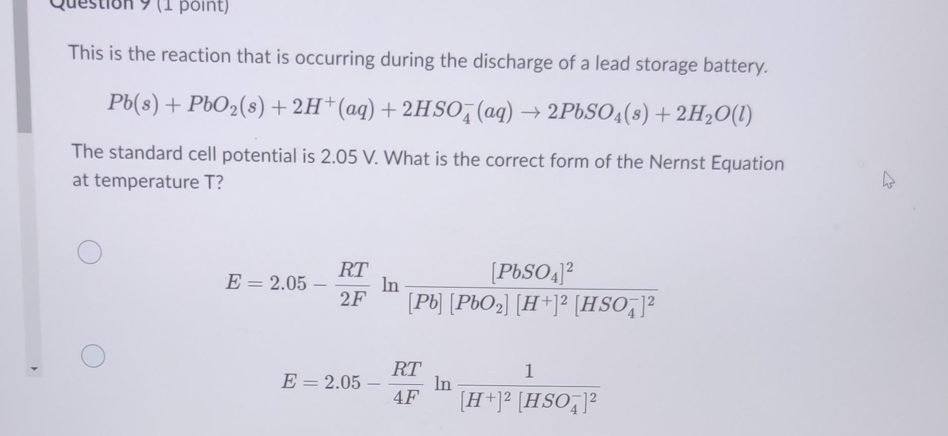 Solved This is the reaction that is occurring during the | Chegg.com