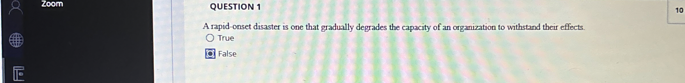 Solved QUESTION 1A rapid-onset disaster is one that | Chegg.com