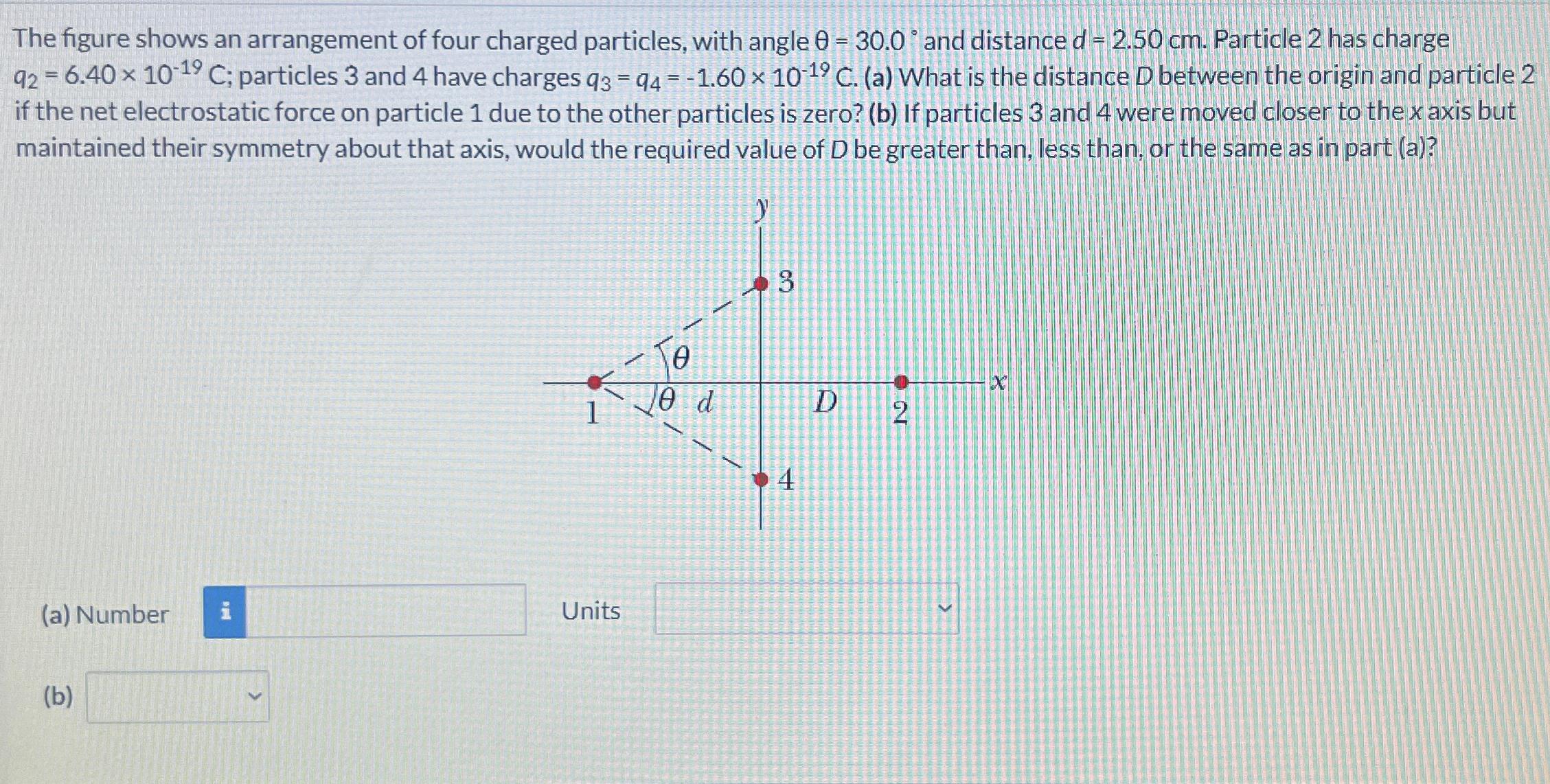 Solved The figure shows an arrangement of four charged | Chegg.com