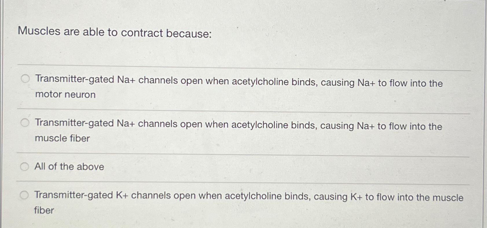 Solved Muscles are able to contract | Chegg.com