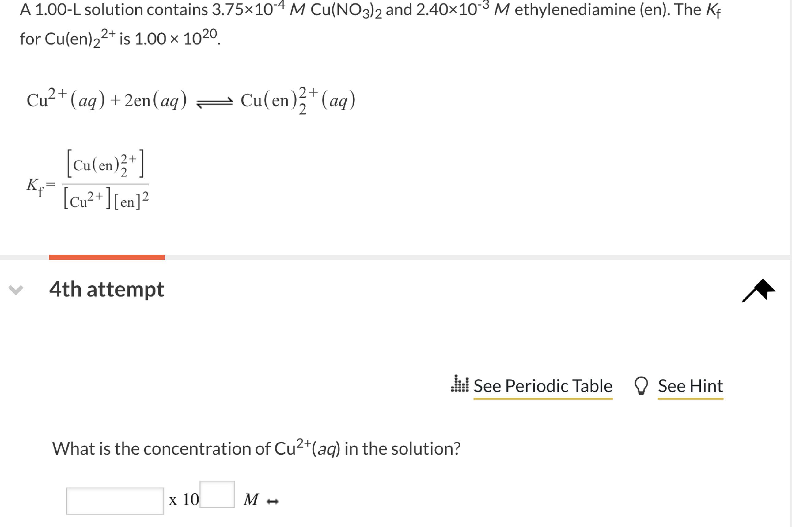 Solved What is the concentration of Cu2+(aq) ﻿in the | Chegg.com