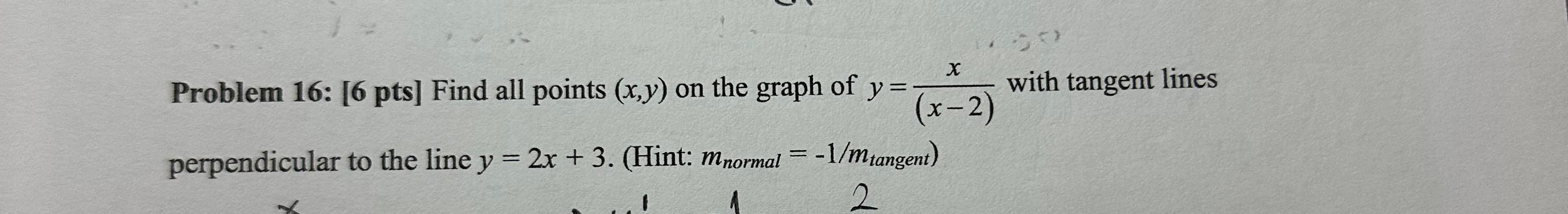 Solved Problem 16: [6 ﻿pts] ﻿Find all points (x,y) ﻿on the | Chegg.com