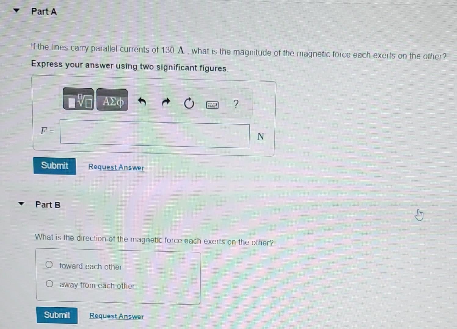 Solved Two power lines, each 300 m in length, run parallel | Chegg.com