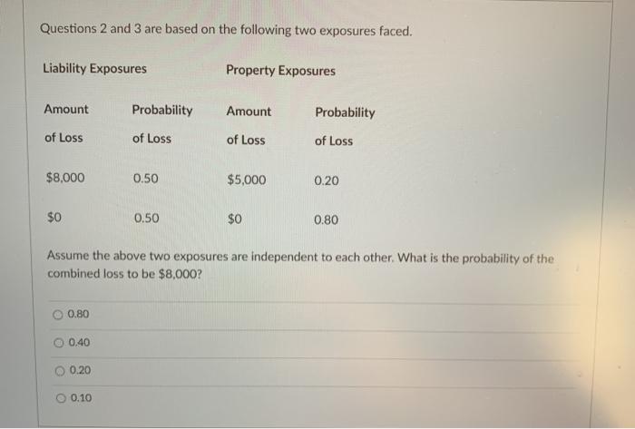 Solved Questions 2 and 3 are based on the following two | Chegg.com