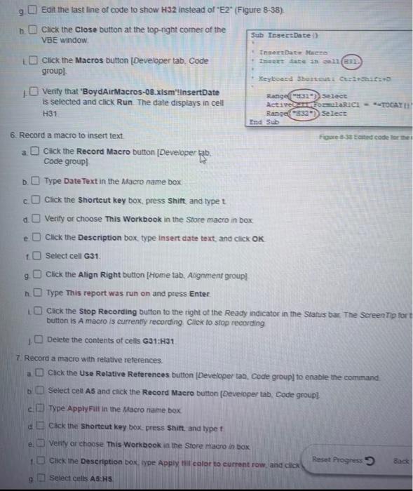 Solved Boyd Air Uses A Macros-Only Workbook And A Related | Chegg.com