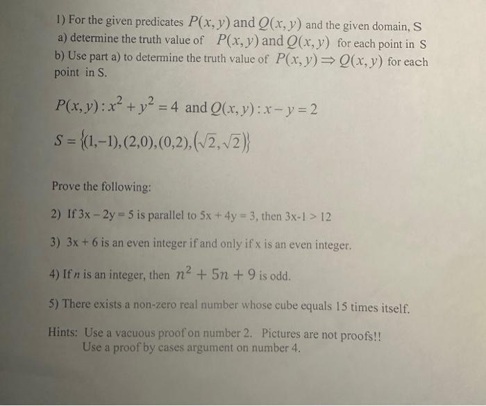 Solved please solve this discrete math1) For the given | Chegg.com