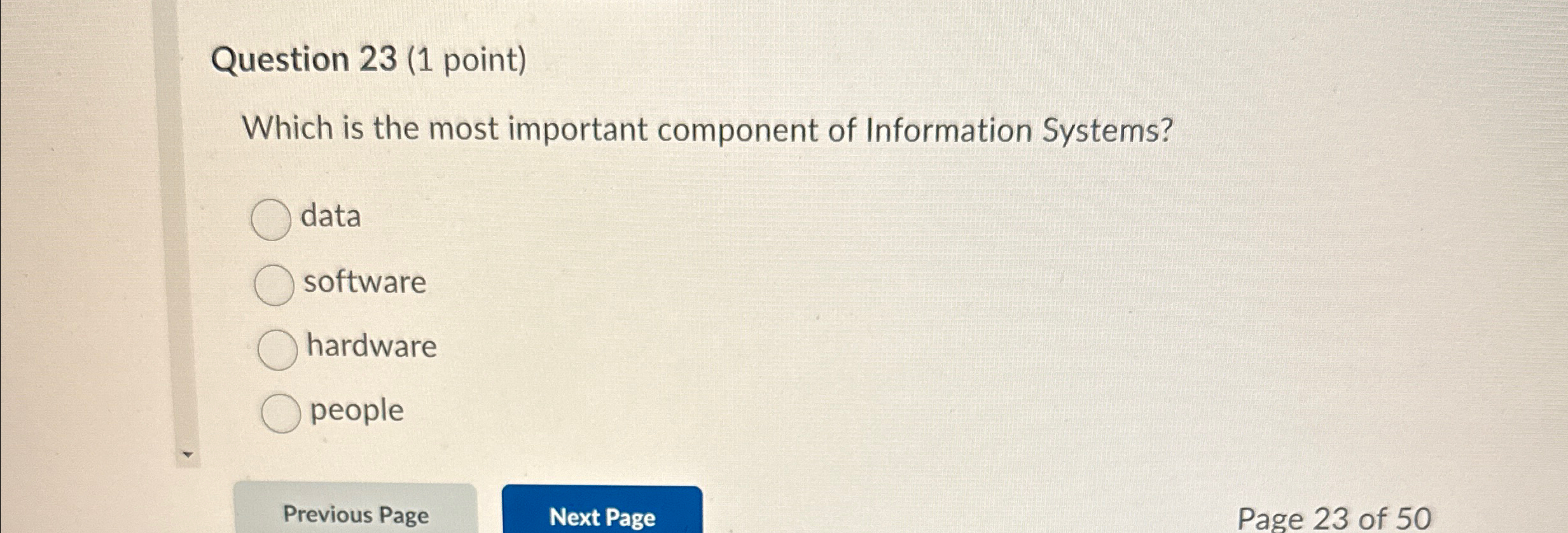 Solved Question 23 (1 ﻿point)Which is the most important | Chegg.com