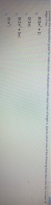 Solved Consider the subproblem graph for matrix-chain | Chegg.com