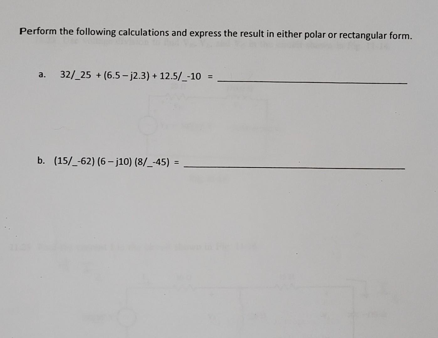 Solved Perform the following calculations and express the | Chegg.com