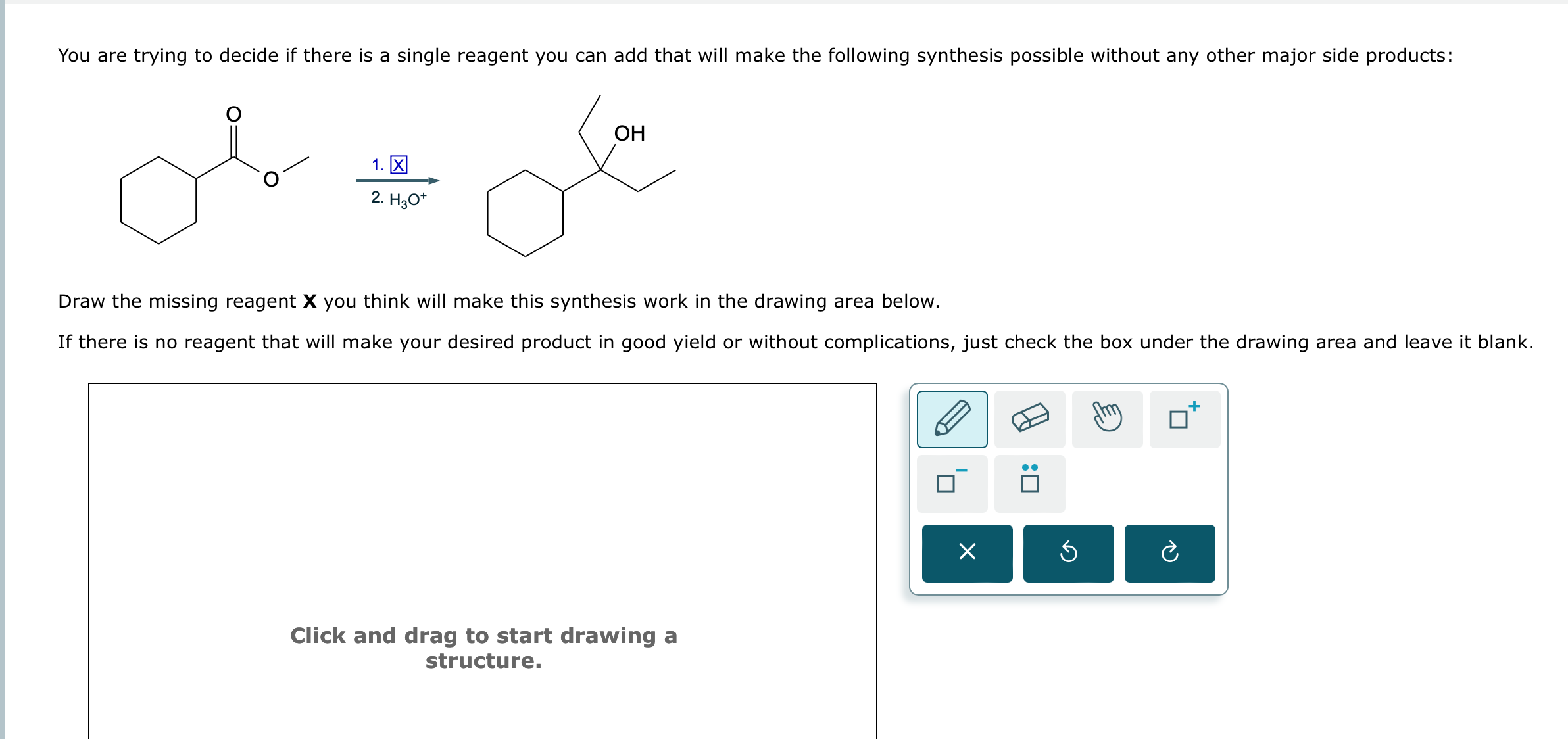 Solved You are trying to decide if there is a single reagent | Chegg.com