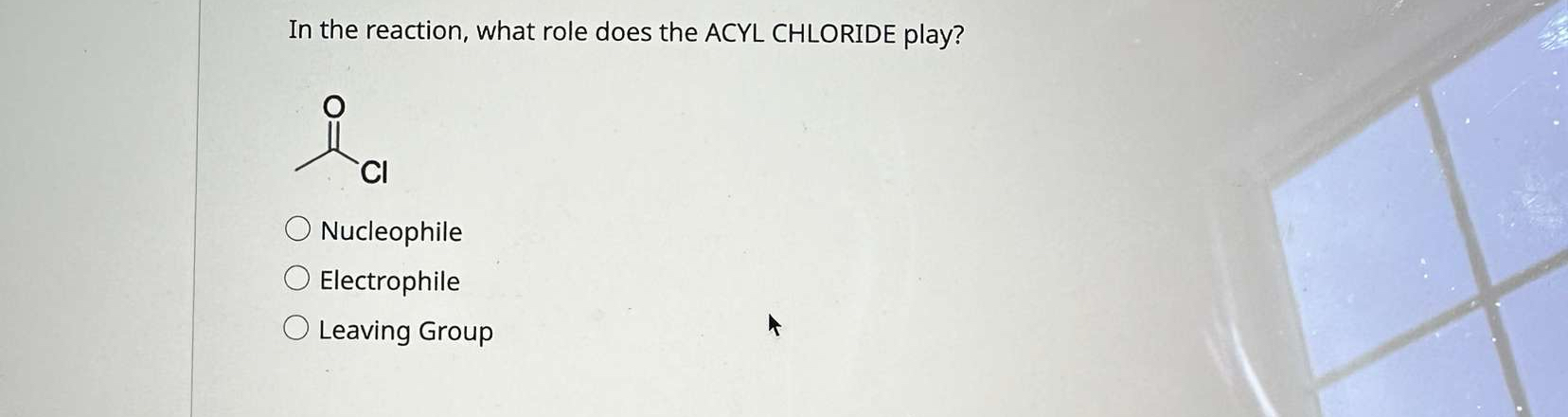 Solved How to solve In the reaction, what role does the ACYL | Chegg.com