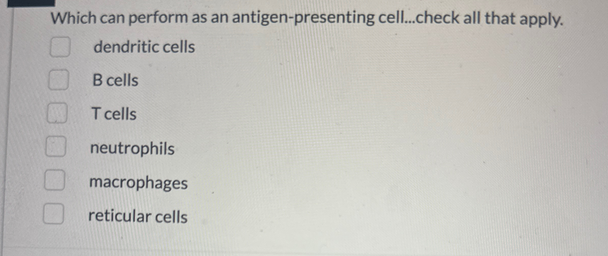 Solved Which can perform as an antigen-presenting | Chegg.com