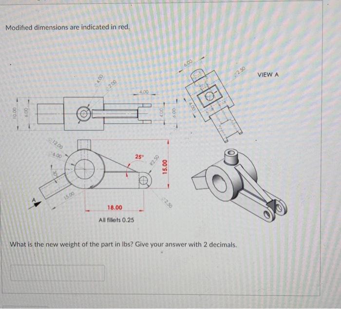 Solved Create the part shown below. Unit system: IPS Decimal | Chegg.com