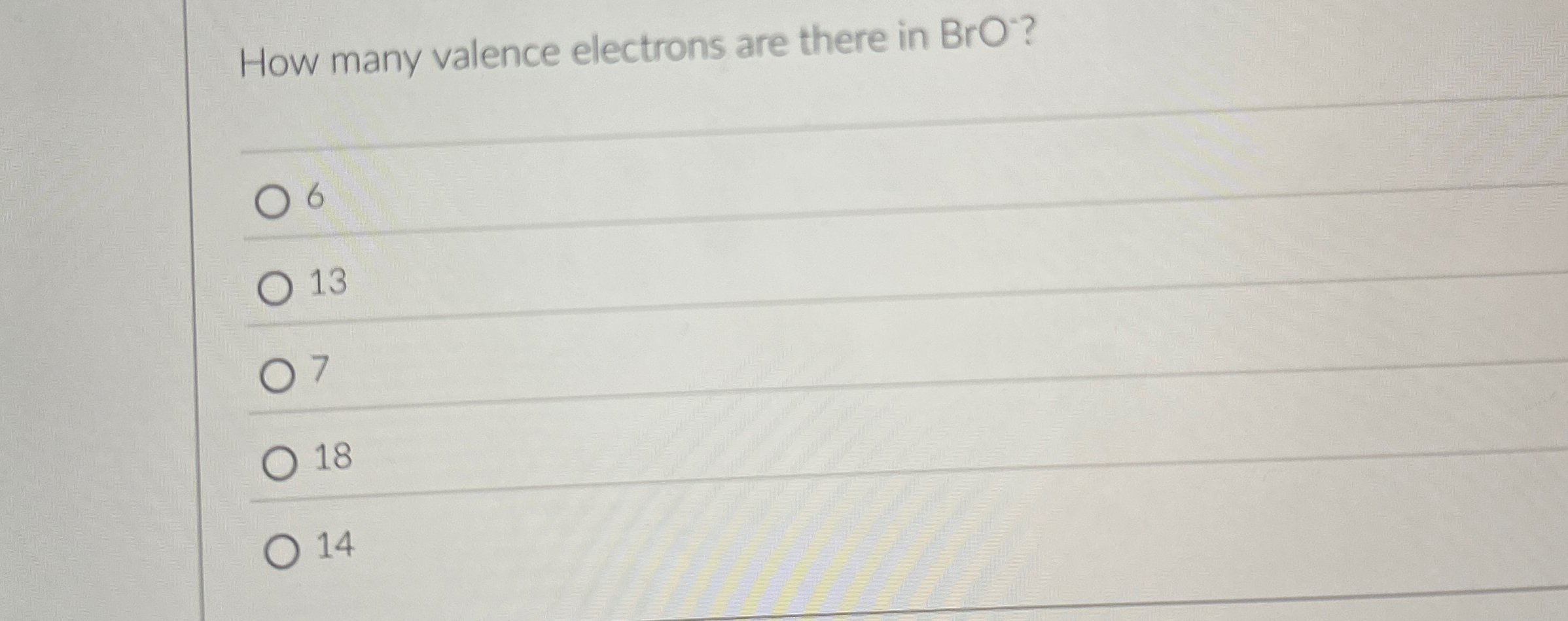 Solved How many valence electrons are there in | Chegg.com