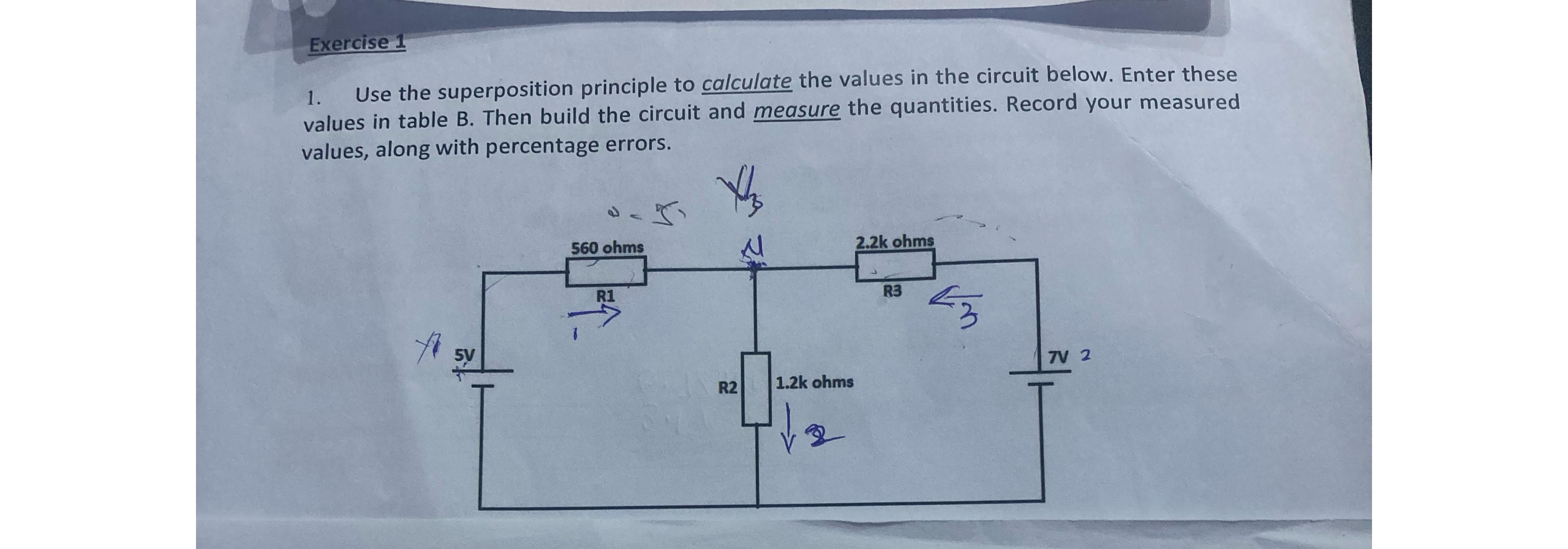 Exercise 1?Use the superposition principle to | Chegg.com