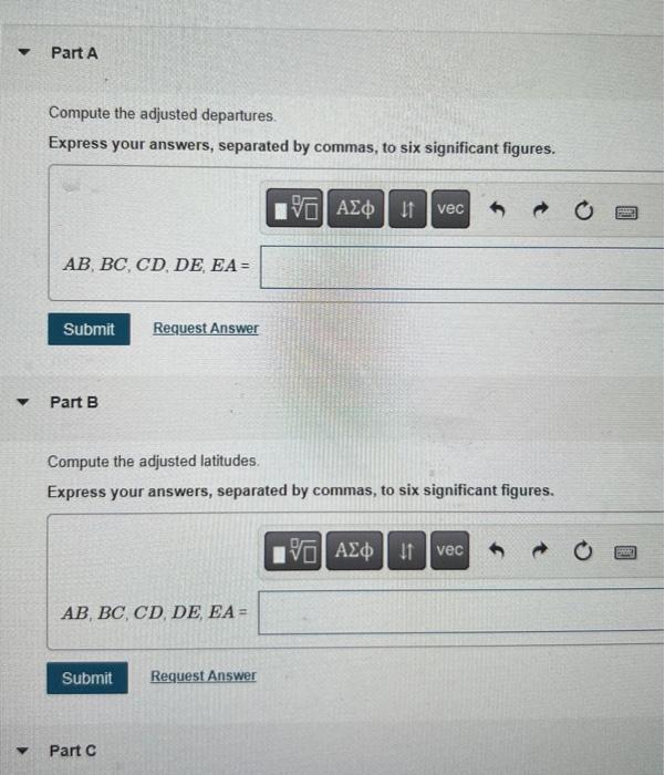 Solved The data in the table below is for a closed-polygon | Chegg.com