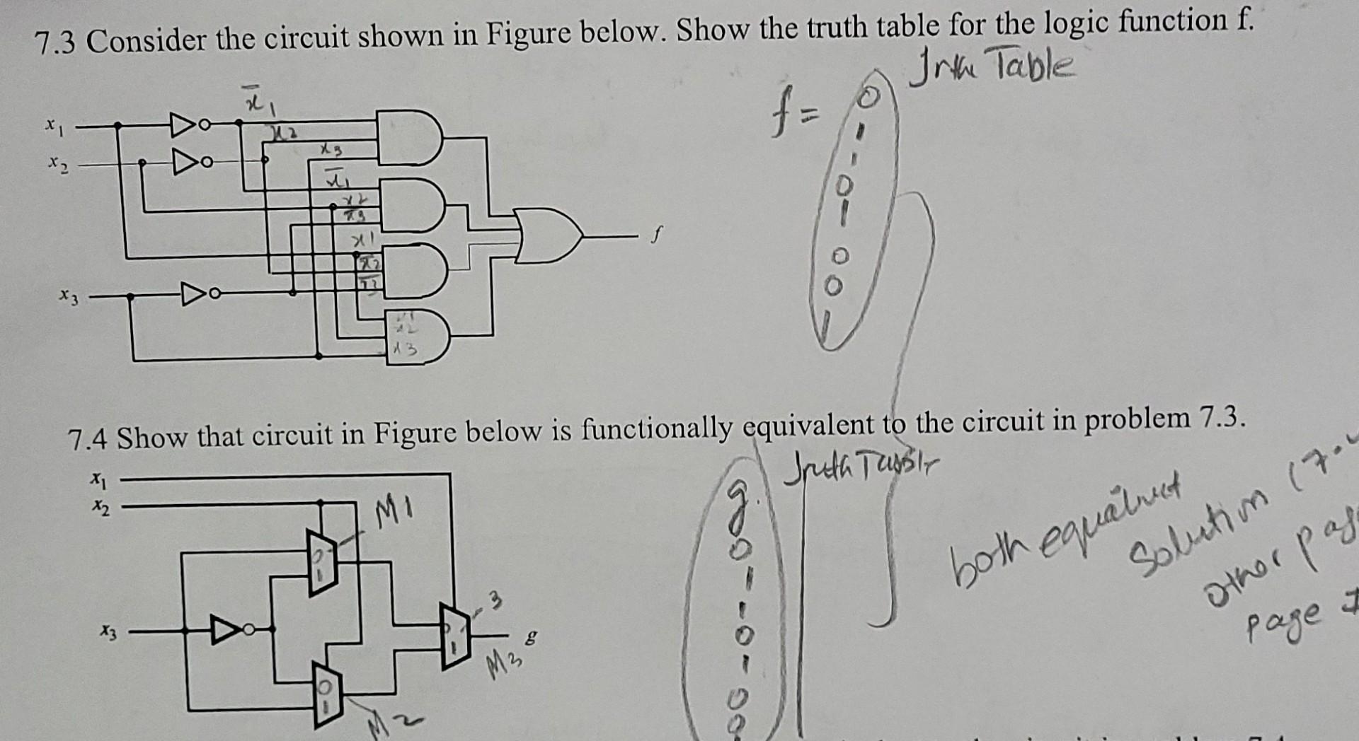 Solved 7.3 Consider the circuit shown in Figure below. Show | Chegg.com