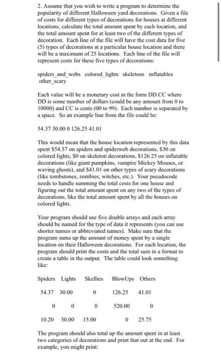 Solved Write a C program to sum the data in 2D array. | Chegg.com