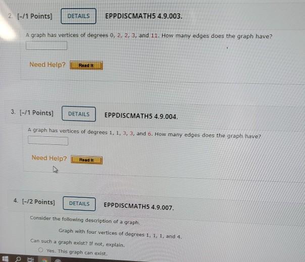 Solved 2. [-/1 Points] DETAILS EPPDISCMATH5 4.9.003. A graph | Chegg.com