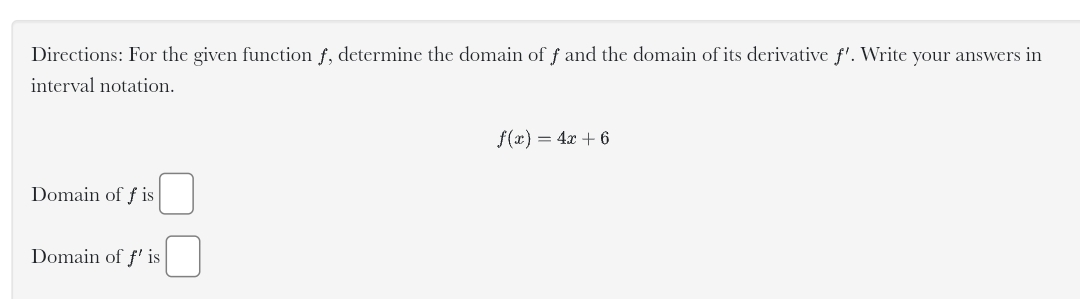 Solved Directions: For the given function f, ﻿determine the | Chegg.com