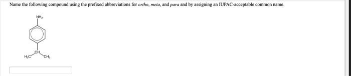 Solved Name the following compound using the prefixed | Chegg.com