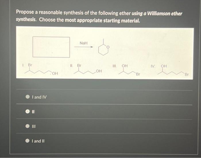 Solved Propose a reasonable synthesis of the following ether | Chegg.com Solved Propose a reasonable synthesis of the following ether | Chegg.com