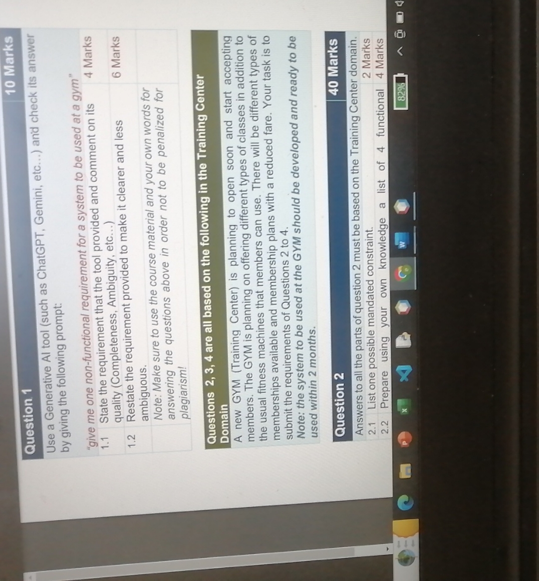 Solved Question 110 ﻿MarksUse a Generative Al tool (such as | Chegg.com